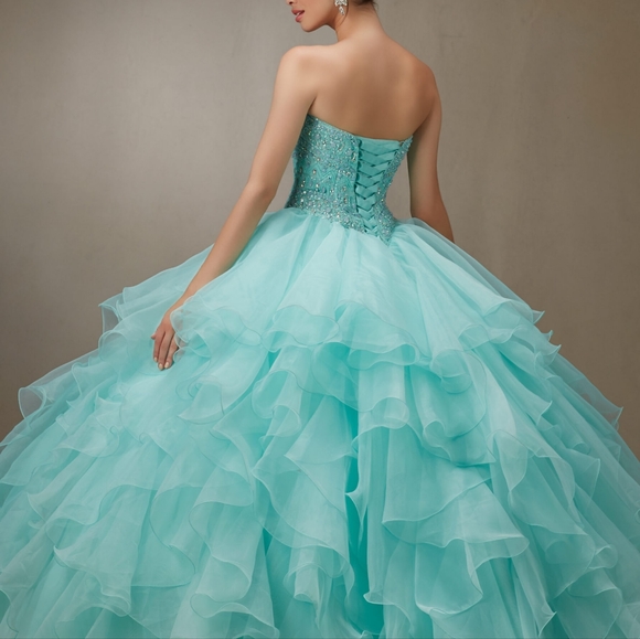 Mori Lee | Dresses | Frosty Mint Green Fairy Ballgown | Poshmark